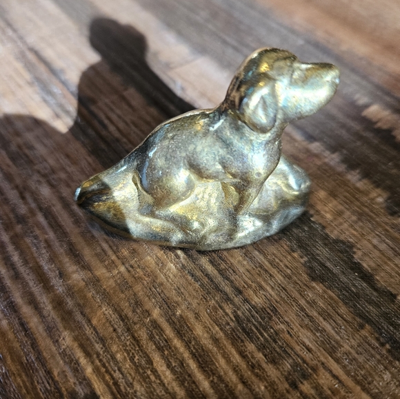 unbranded | Accents | Rare Vintage 95s Brass Dog Sculpture Figurine ...